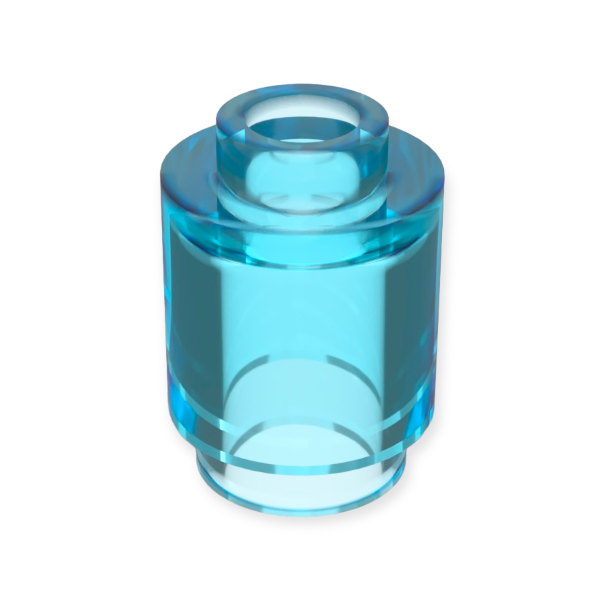 LEGO Brick Round 1x1 - Trans-Light Blue – Mjaysbricks.de®