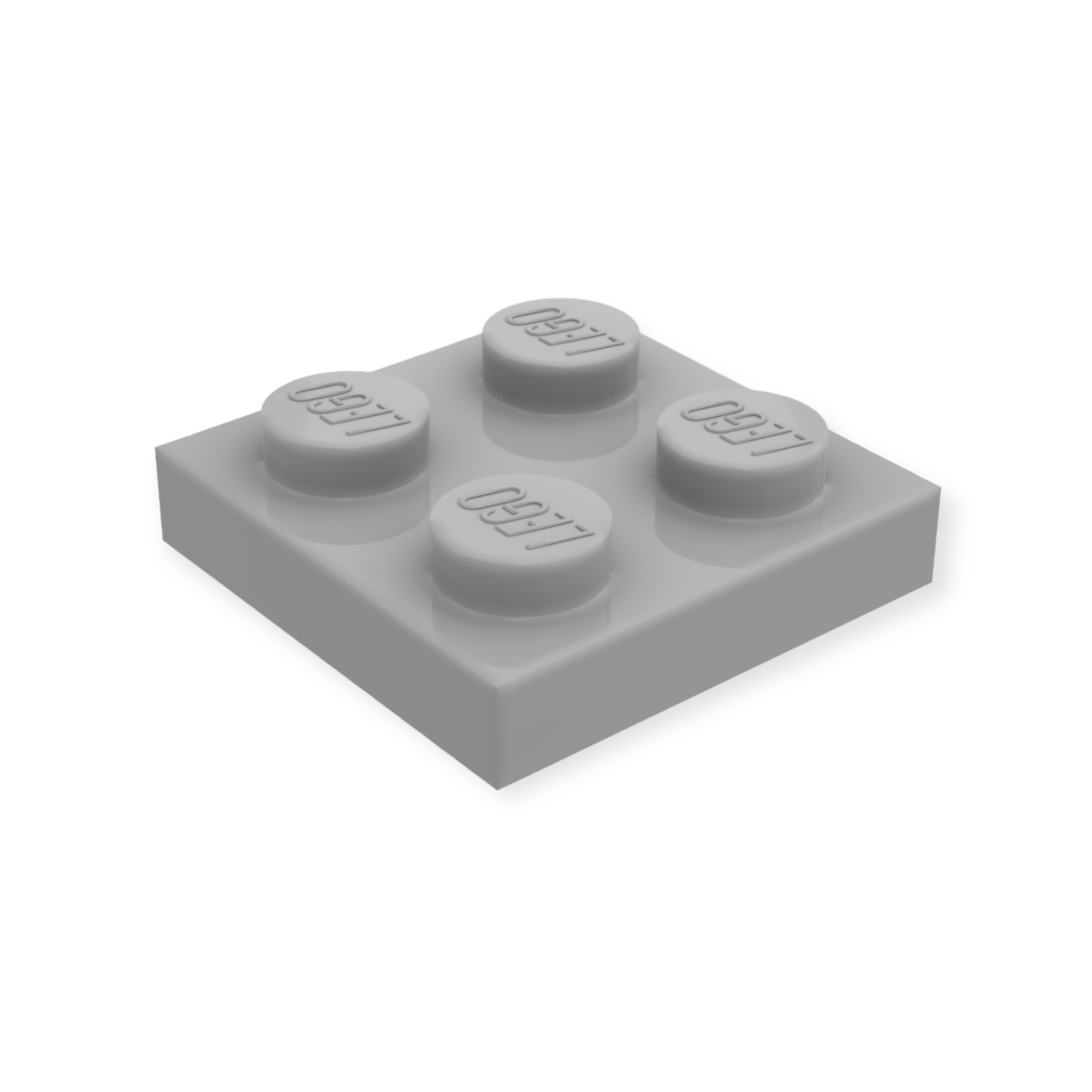 LEGO Plate 2x2 - Light Bluish Gray – Mjaysbricks.de®