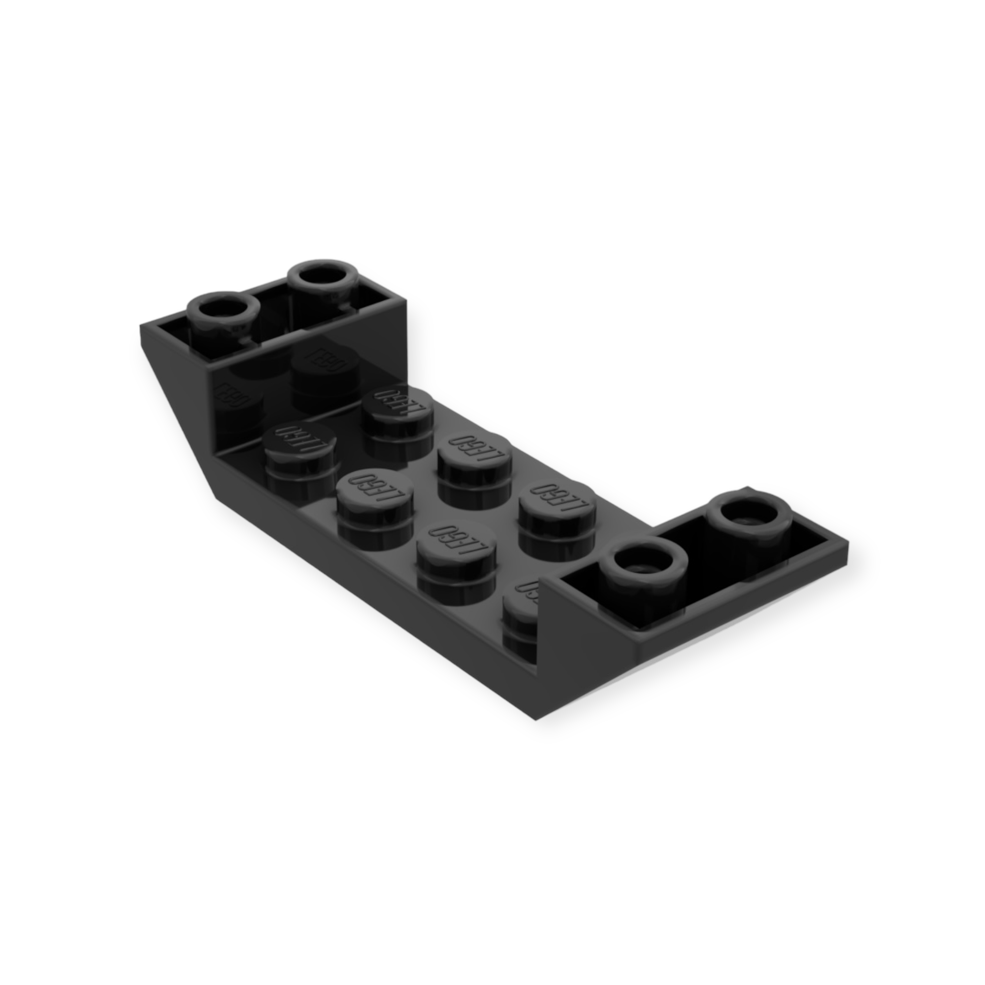 LEGO Slope Inverted 45 6x2 Double with 2x4 Cutout in Black ...