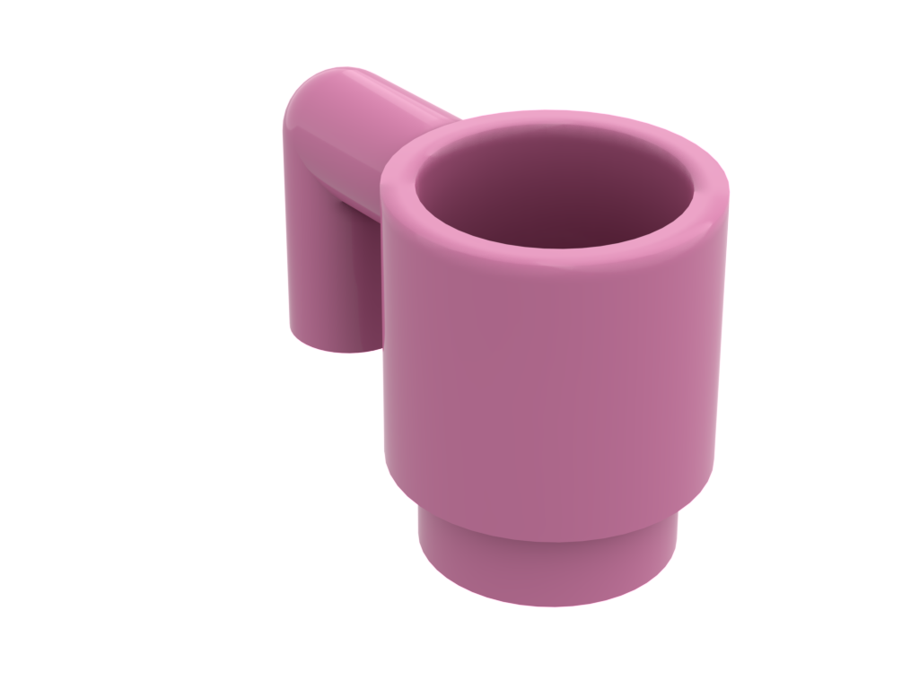 LEGO Tasse / Cup in Dark Pink – Mjaysbricks.de
