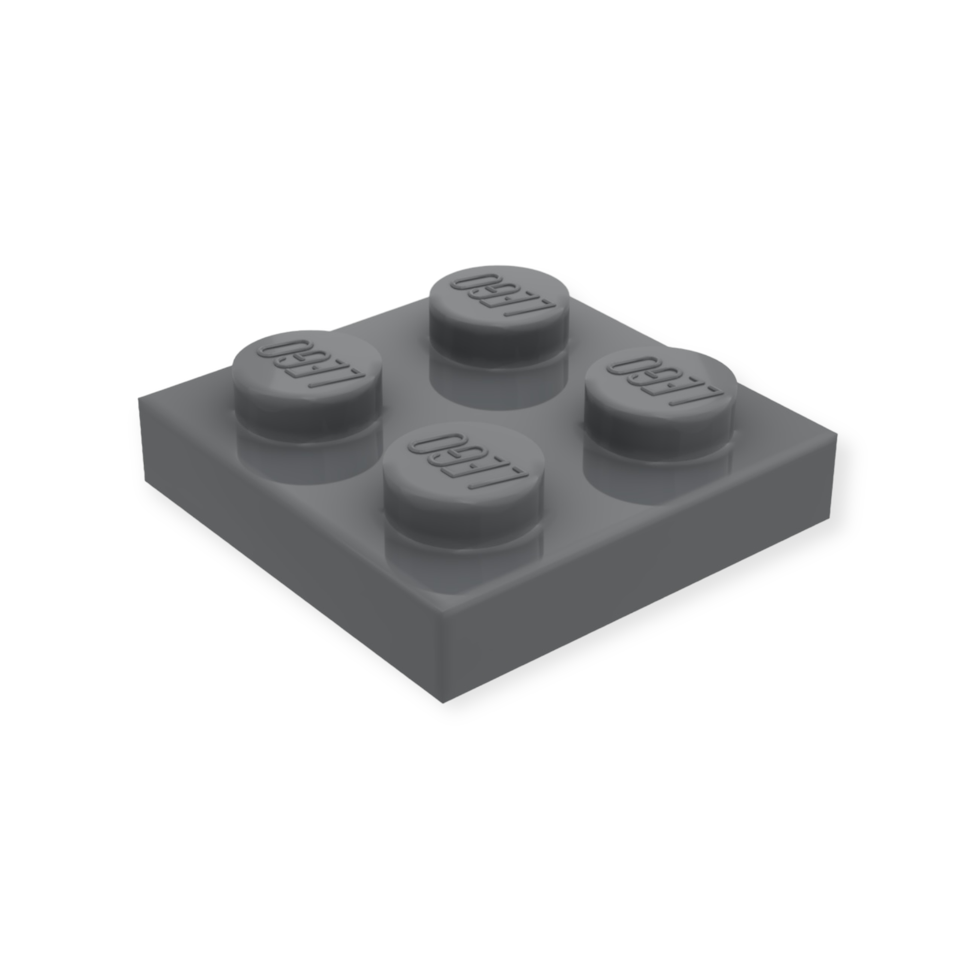 LEGO Plate 2x2 - Dark Bluish Gray – Mjaysbricks.de®