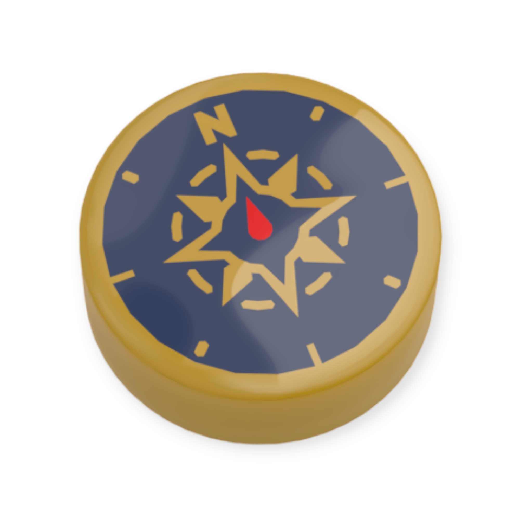 LEGO Tile 1x1 Round - Kompass – Mjaysbricks.de®