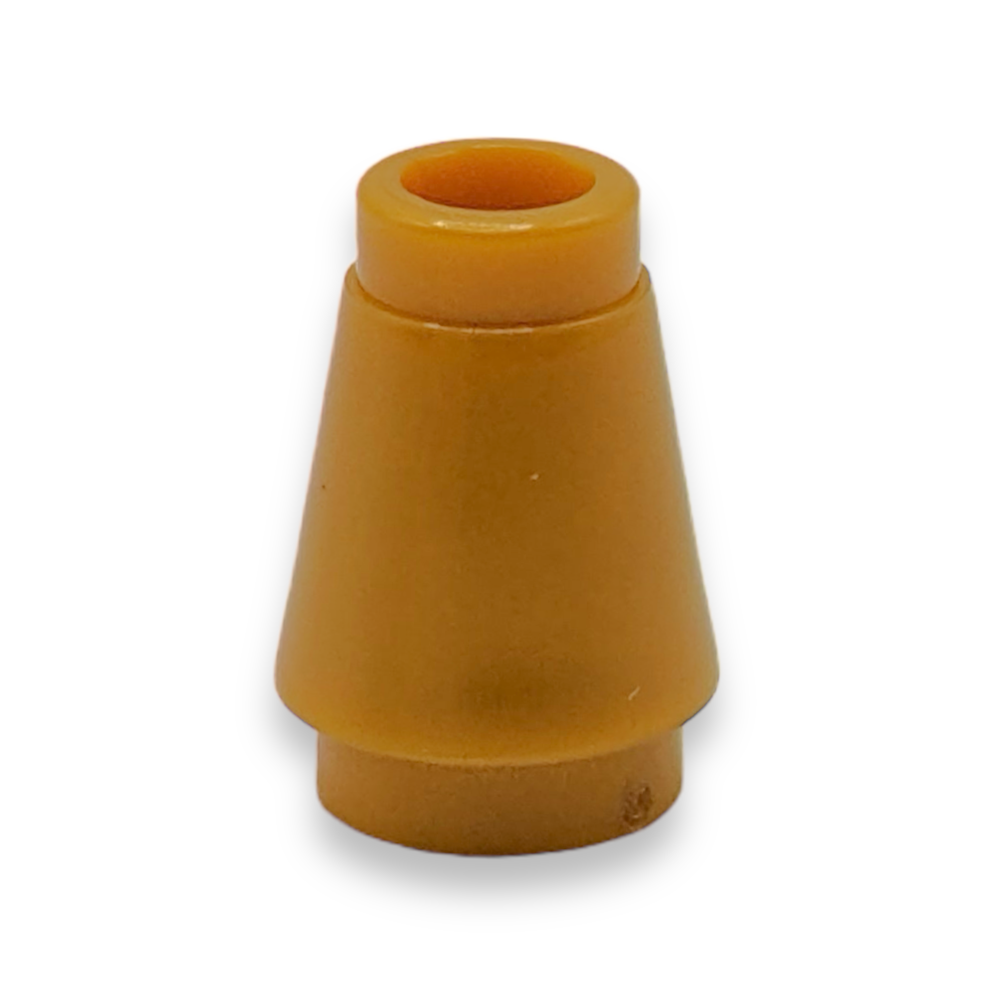 LEGO Cone 1x1 with Top Groove in Pearl Gold – Mjaysbricks.de