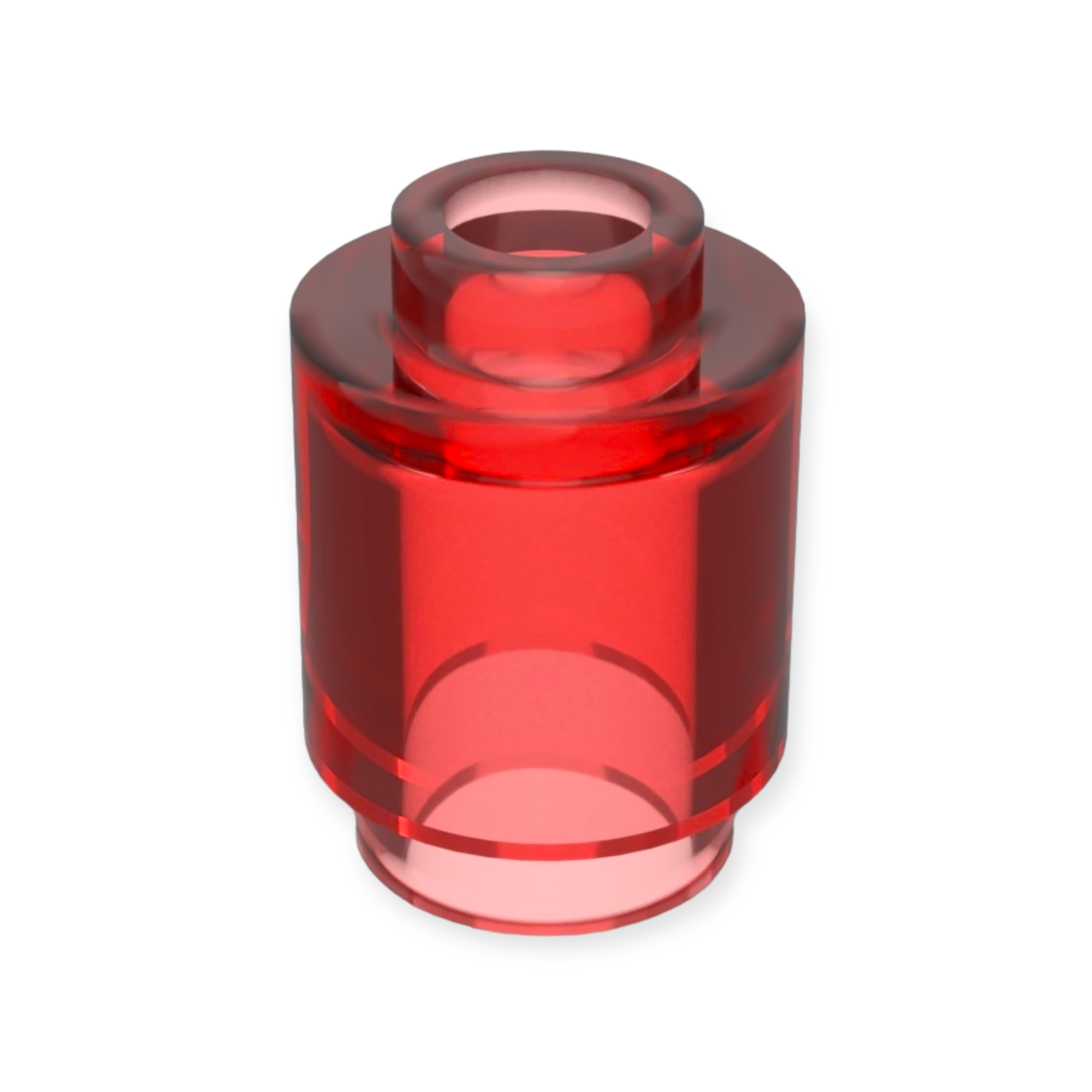 LEGO Brick Round 1x1 - Trans-Red – Mjaysbricks.de®