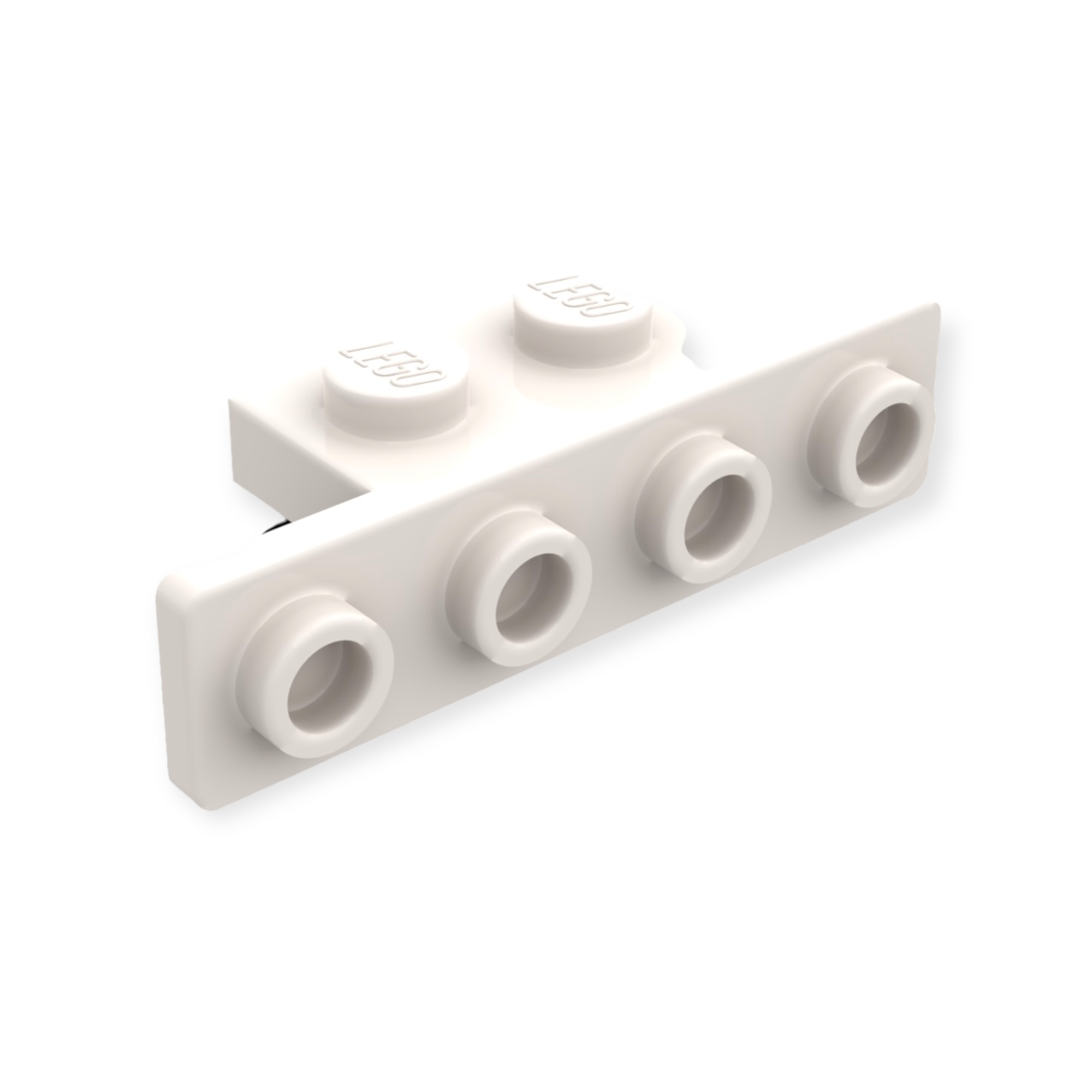 LEGO Bracket 1x2 - 1x4 Rounded Corners - in White – Mjaysbricks.de®
