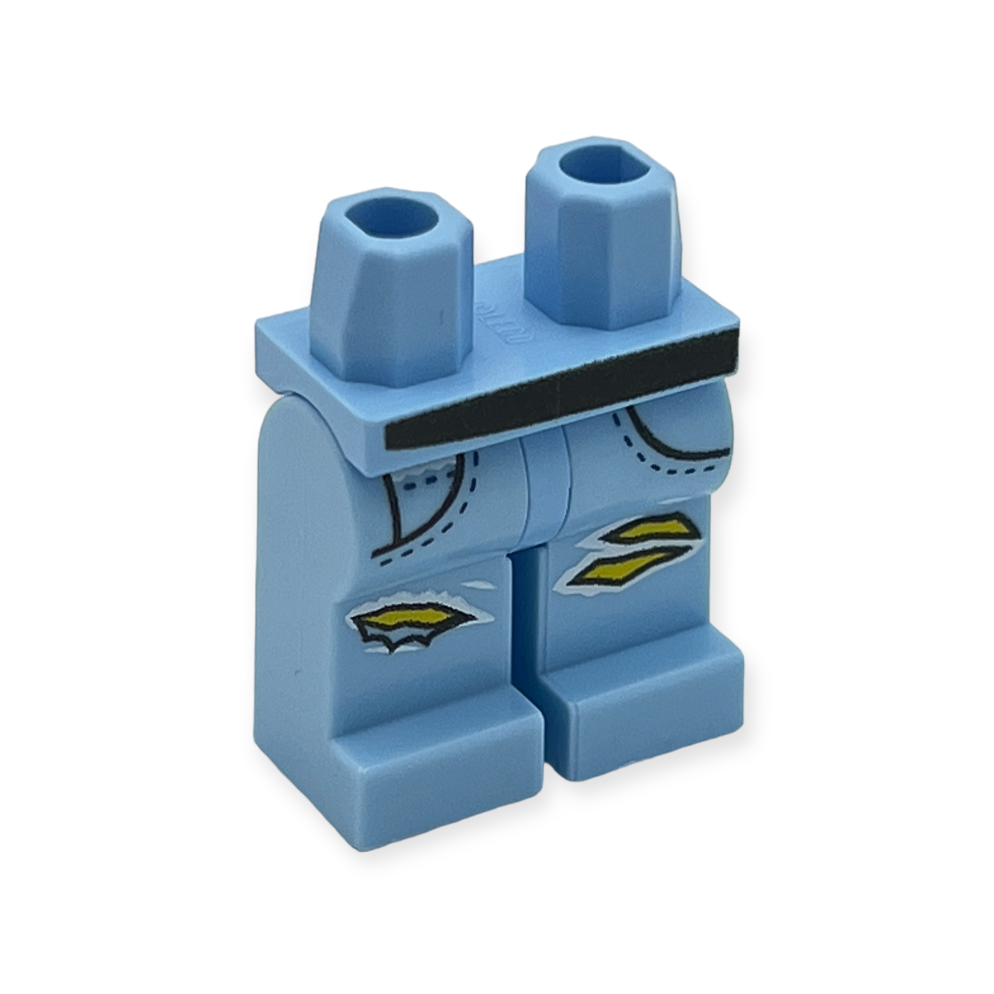 LEGO Hips and Legs - 1742 Ripped Denim Pants Pockets Black Belt ...