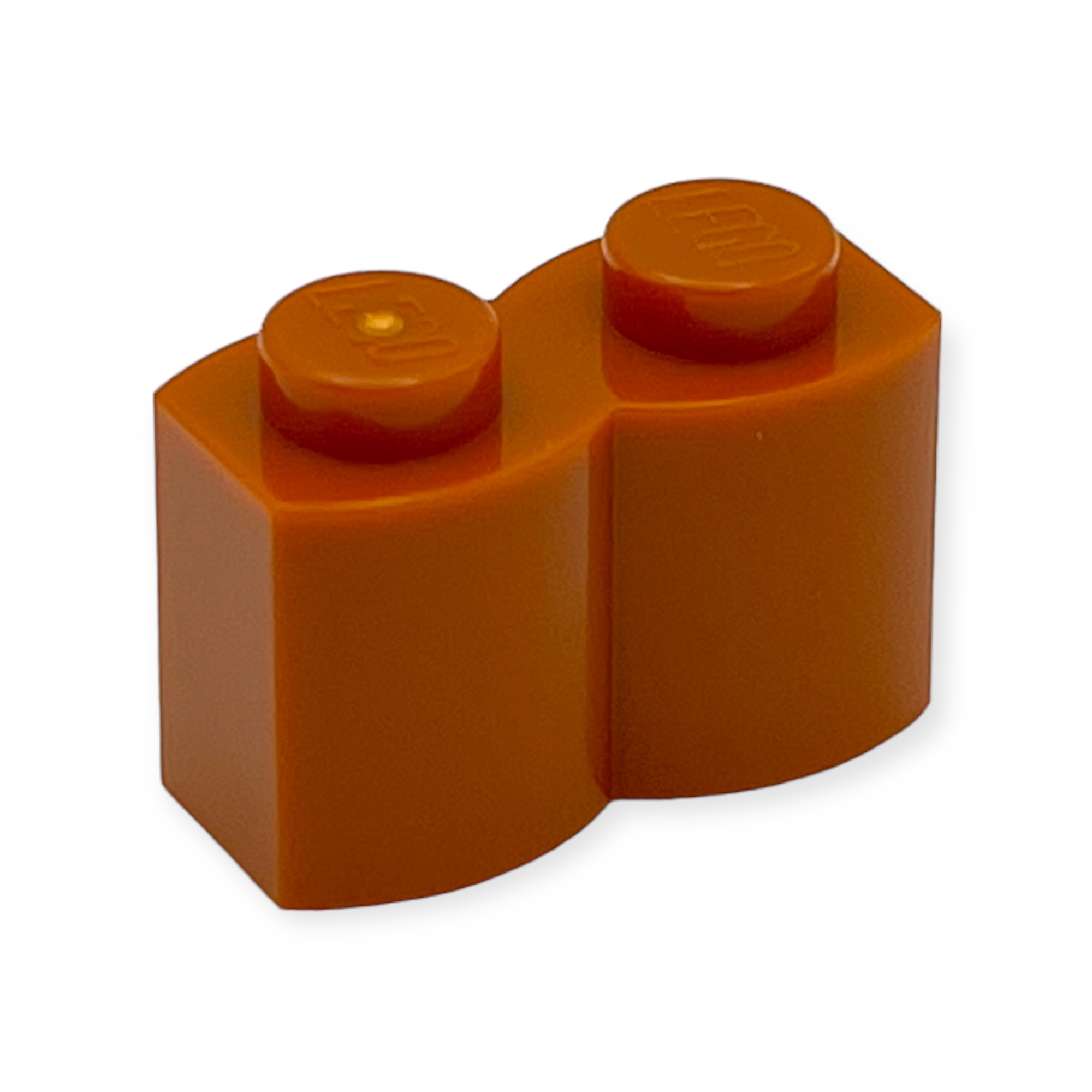 LEGO Brick Modified 1x2 Log Profile - Dark Orange – Mjaysbricks.de