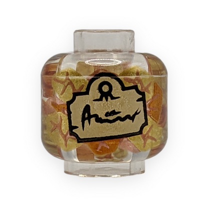 LEGO Head Trans-Clear - Vorratsgefäß – Mjaysbricks.de